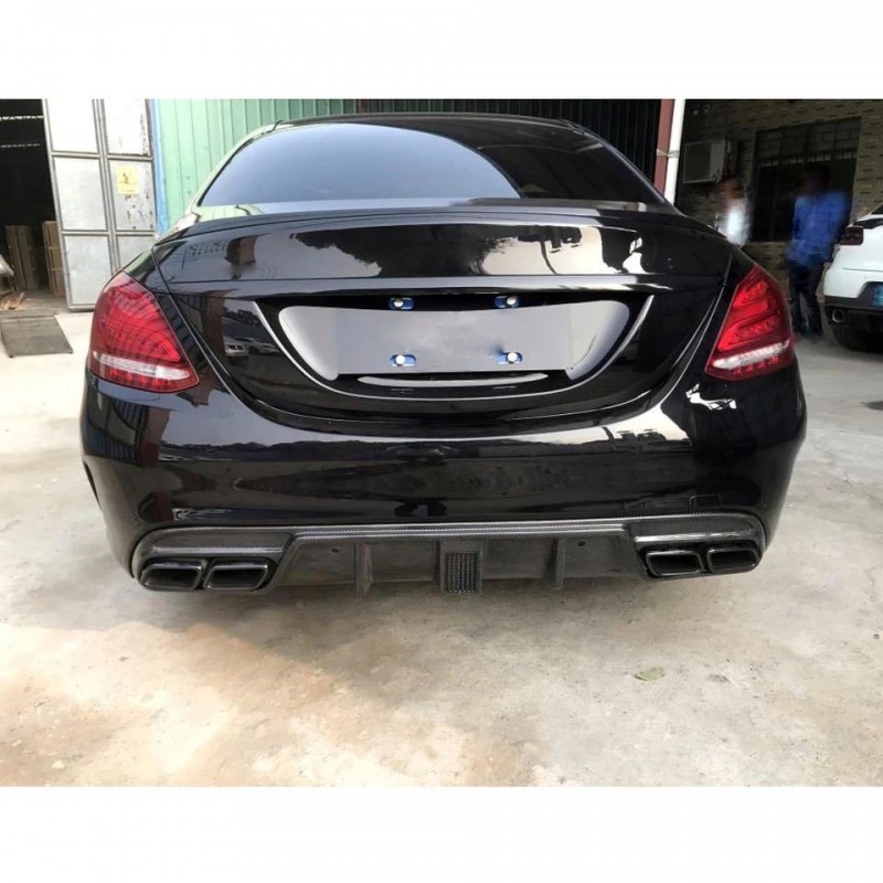 1482 - Diffusor Carbon passend für Mercedes C-Klasse W205 S205 C63 C63S AMG