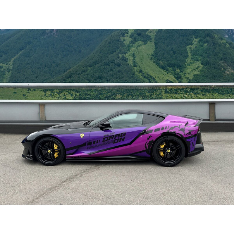 Heckspoiler Spoiler Lippe V2 Vollcarbon Carbon passend für Ferrari 812 ...