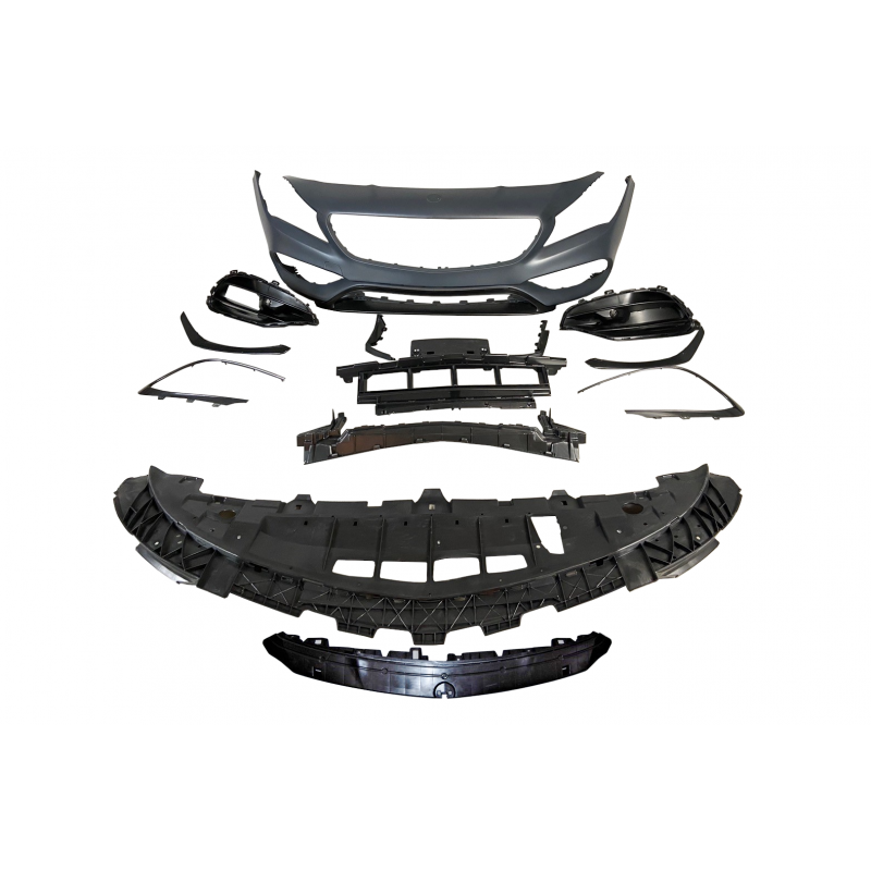2584 - Bodykit Stoßstange Vorne Hinten ABS passend für Mercedes Benz ...