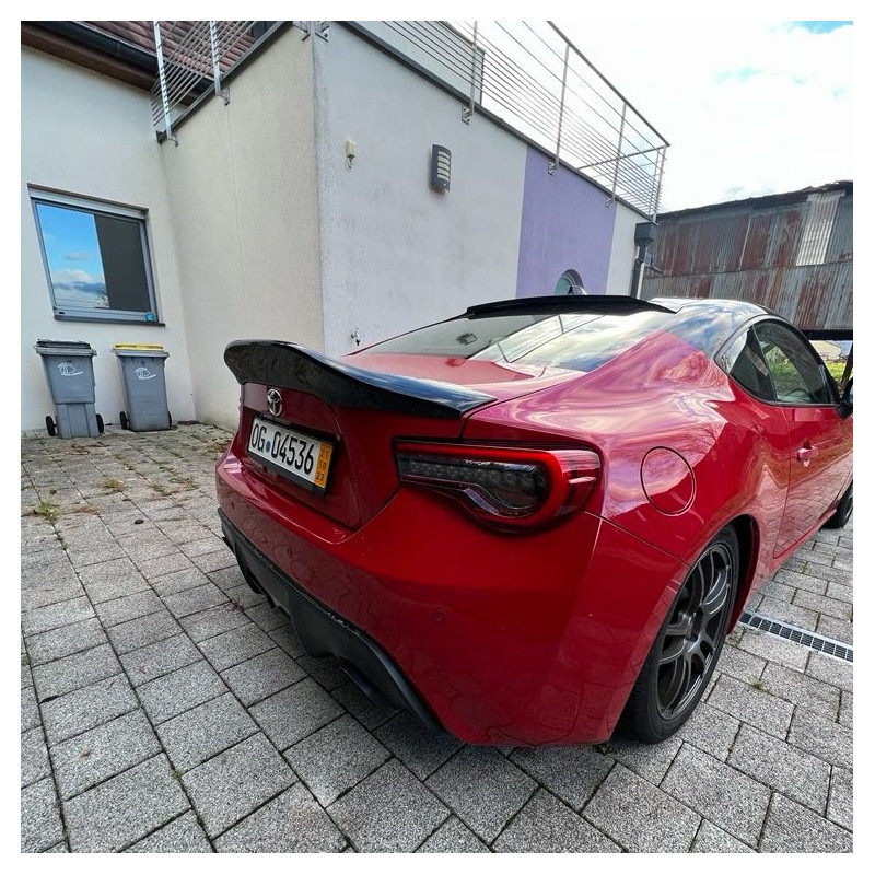 2469 - Heckspoiler Ducktail Spoiler Lippe Heck ABS Glanz Schwarz passend für Toyota GT86 Subaru BRZ