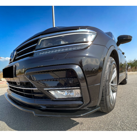 Frontlippe Lippe Schwert ABS Glanz schwarz passend für VW Tiguan Mk2 R-Line